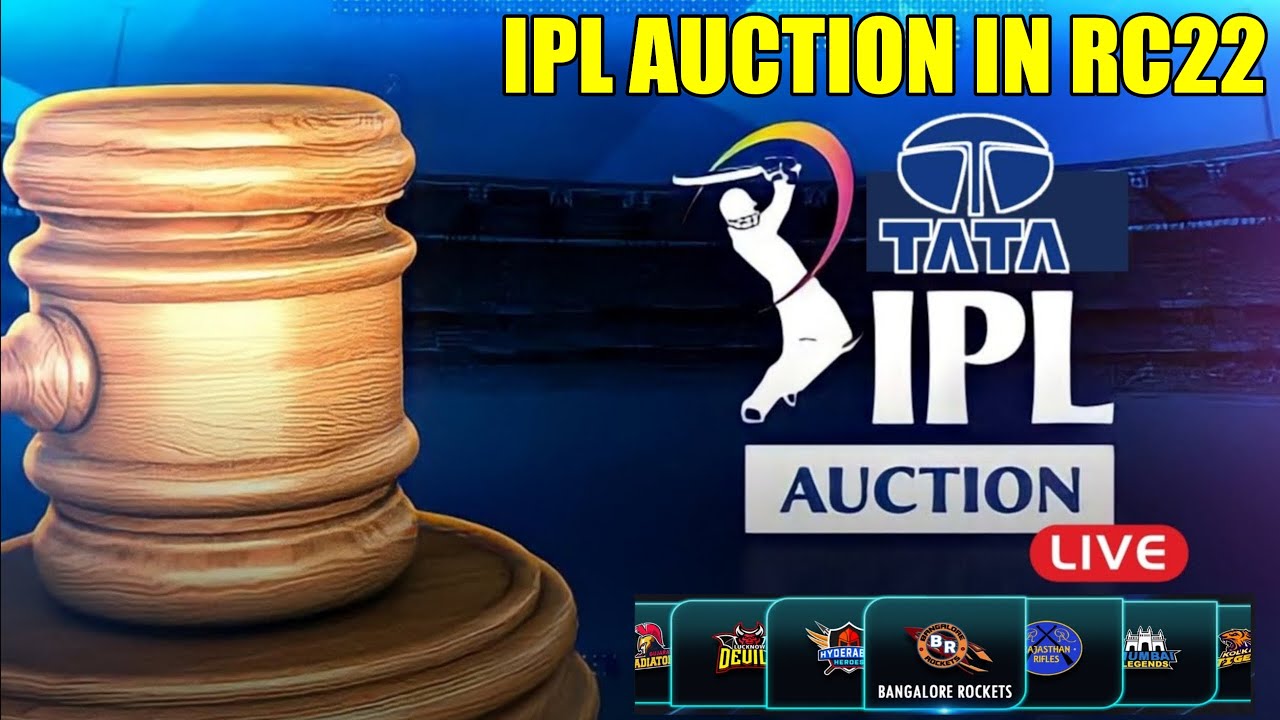 🔴LIVE : IPL Auction 2023 | RCPL Auction | Real Cricket 22 - YouTube