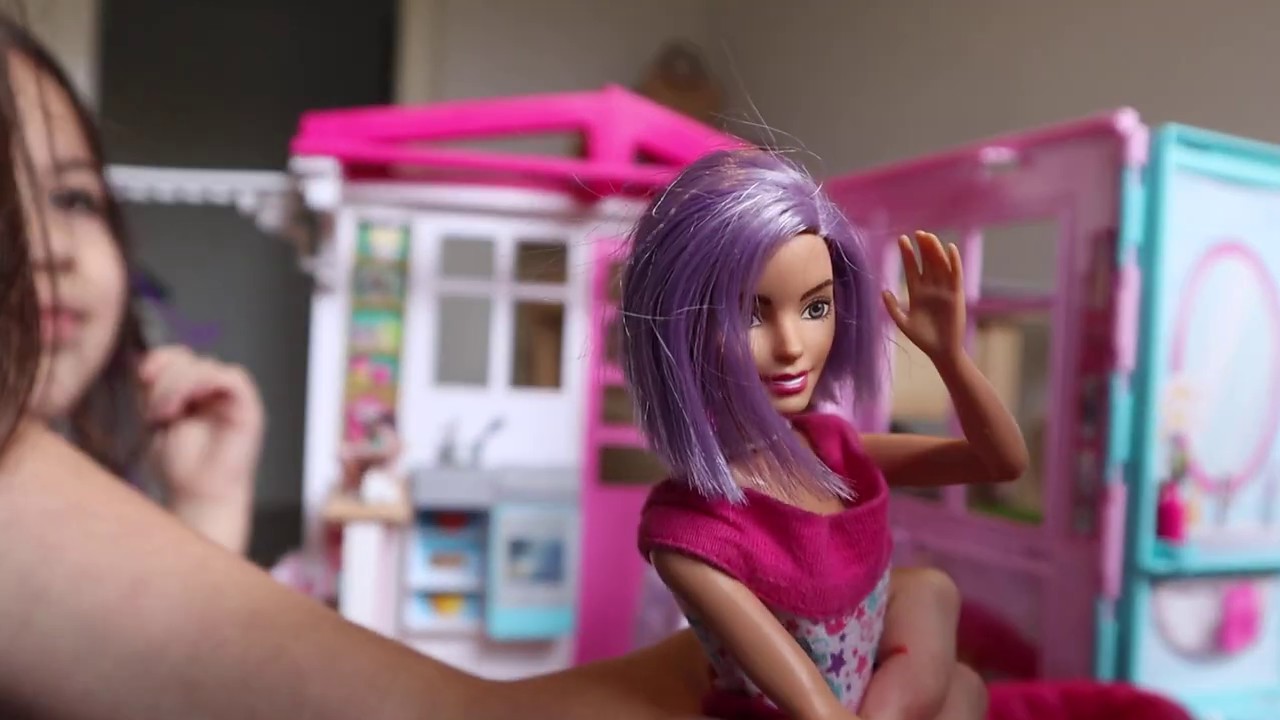 Playtime with Ruby and her Barbie dolls as one of them gets a sore ...