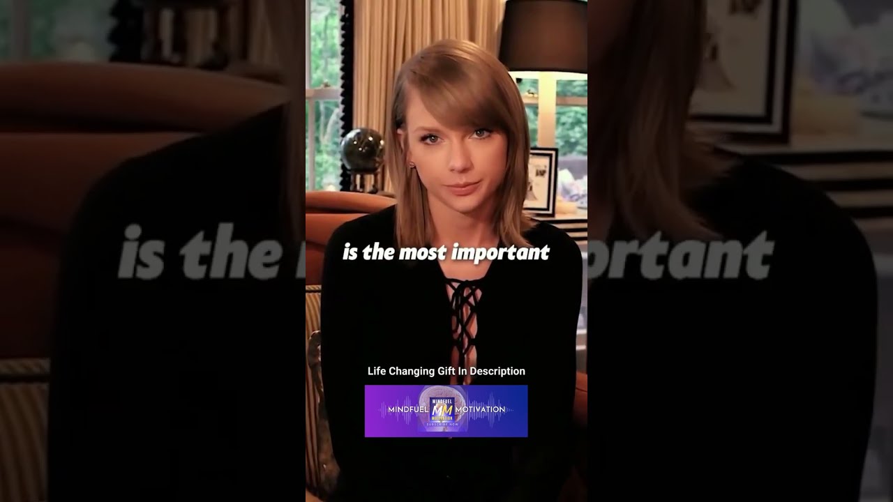 Taylor Swift 💥 Most Important Life Lesson - YouTube
