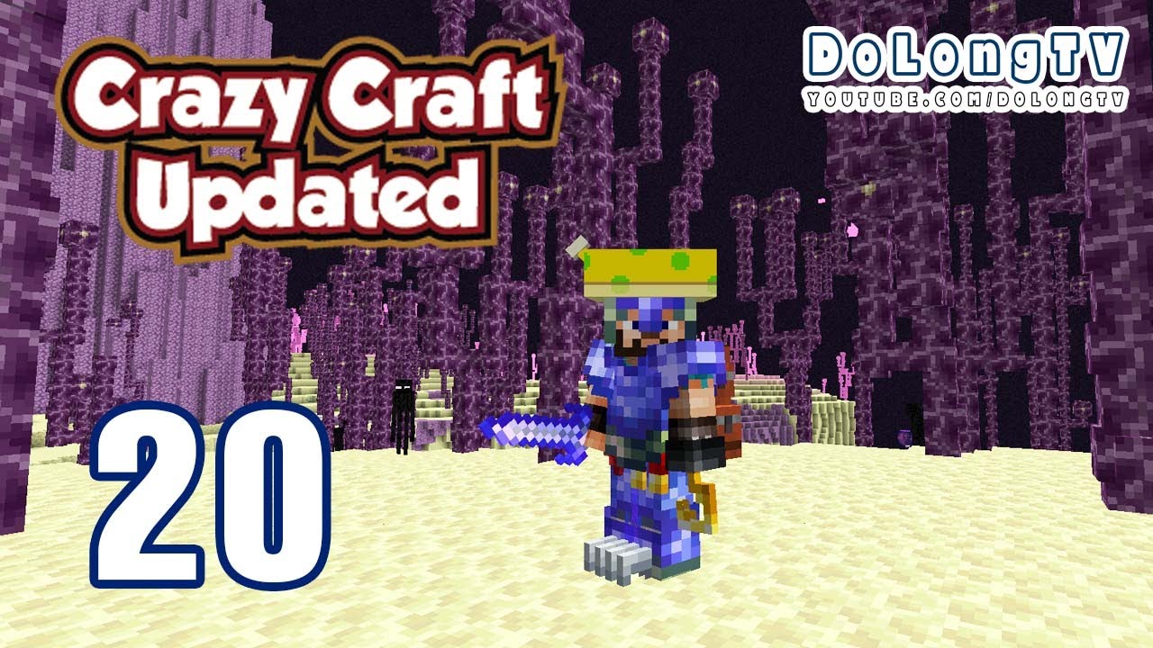 Crazy craft UPDATED E20 - GIẢI CỨU THE END - YouTube
