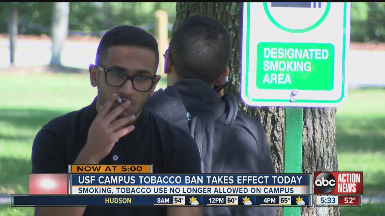 University of South Florida's smoking and tobacco ban begins today ...