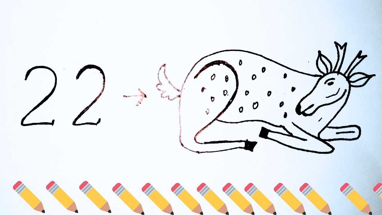 How to draw a dear || dear From the 22 how form dear #trending #dear # ...