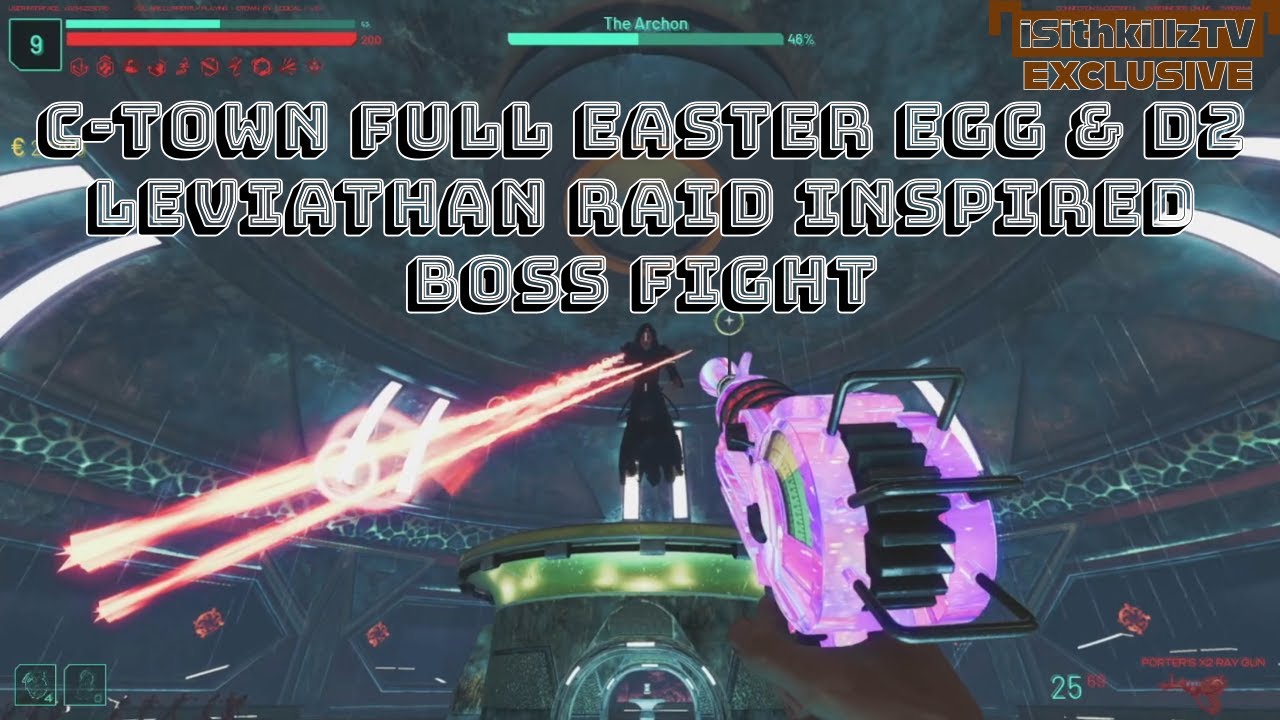 C-Town Full Easter Egg & D2 Leviathan Inspired Boss Fight - Bo3 Custom ...