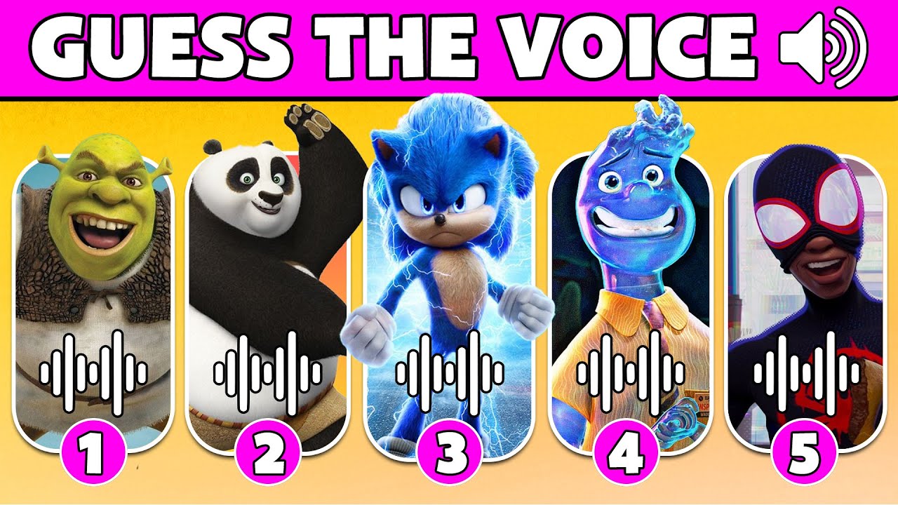 GUESS THE VOICE #4? Can you guess the character by their voice? Sonic ...