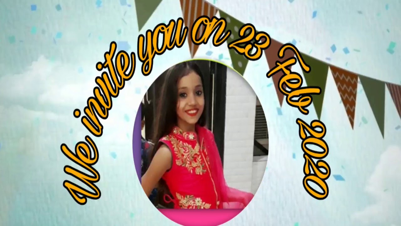 Shivi birthday invitation - YouTube