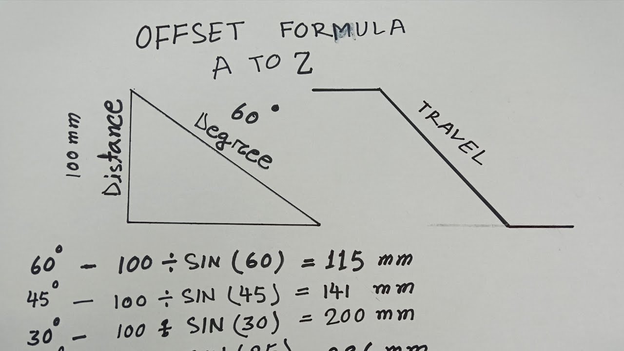 Offset Formula ! Cable tray Offset ! Tube Offset ! Cable Trunking ...