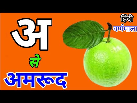 अ से अमरूद आ से आम /हिंदी वर्णमाला / a se amrud aa se aam / hindi ...