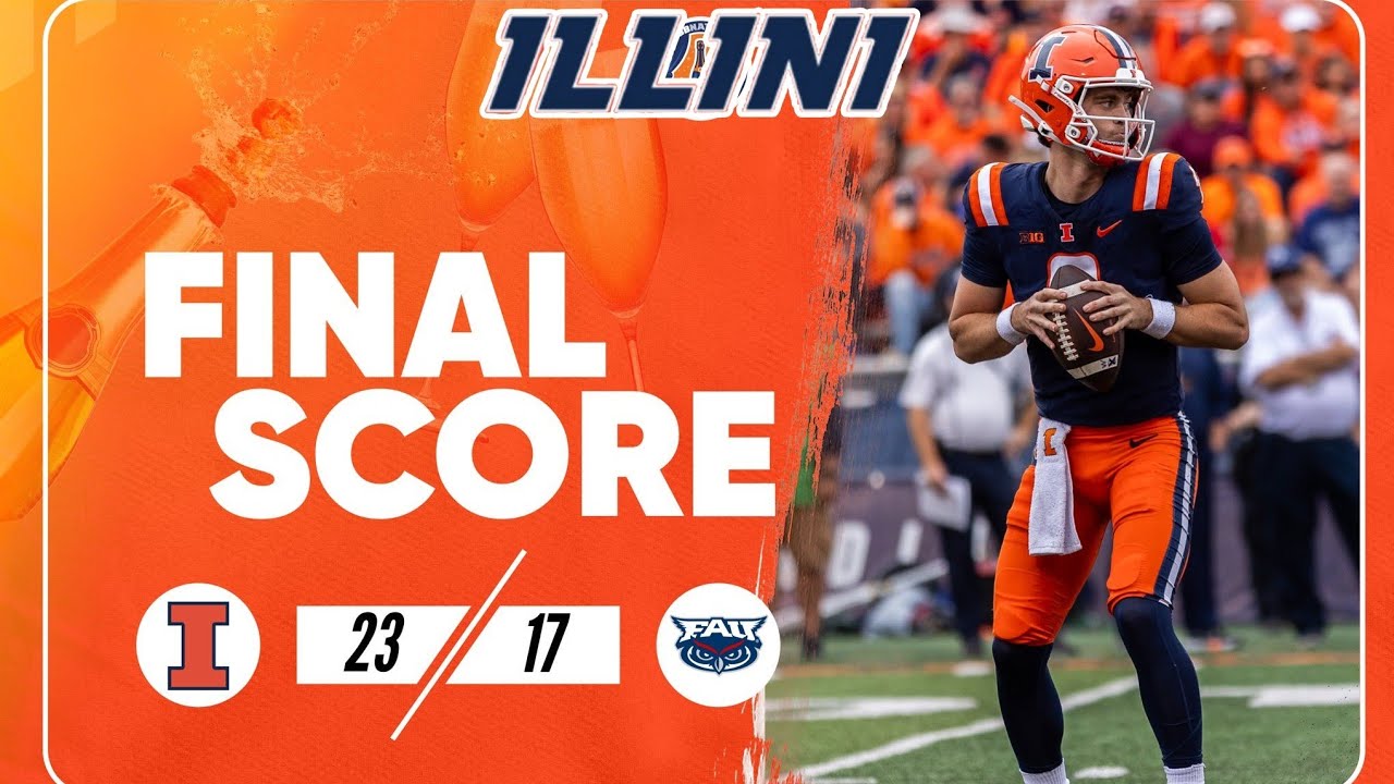 Illini Win! Offense Needs to Score Touchdowns! - YouTube