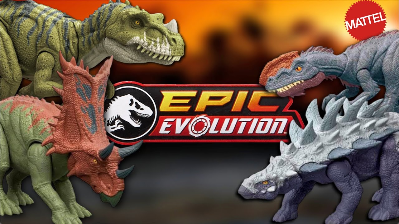 NUEVOS LANZAMIENTOS de JURASSIC WORLD: Epic Evolution de Mattel - YouTube