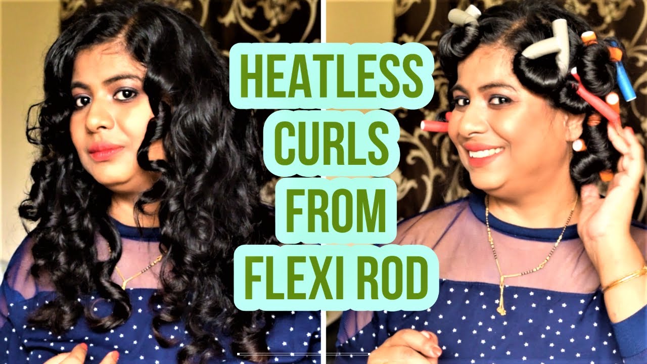 Heatless Curls Tutorial at home | How to Curl Your Hair Overnight ...