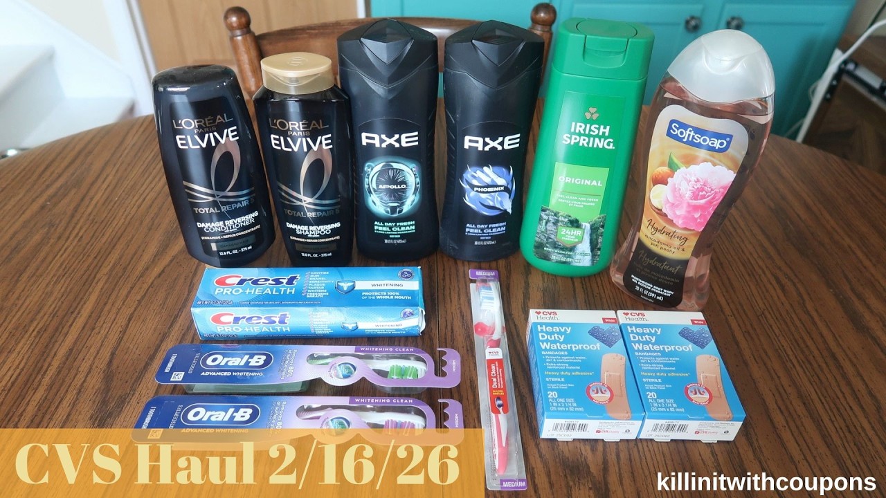 CVS Coupon Haul & Deals 2/16/26 ~ $0.49 Axe Body Wash and Cheap ...
