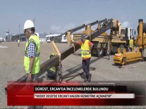 Bakan Dürüst Ercan'da İncelemelerde Bulundu (Video)