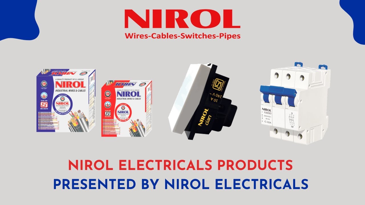 Nirol Electricals Products Wires & Cables. - YouTube