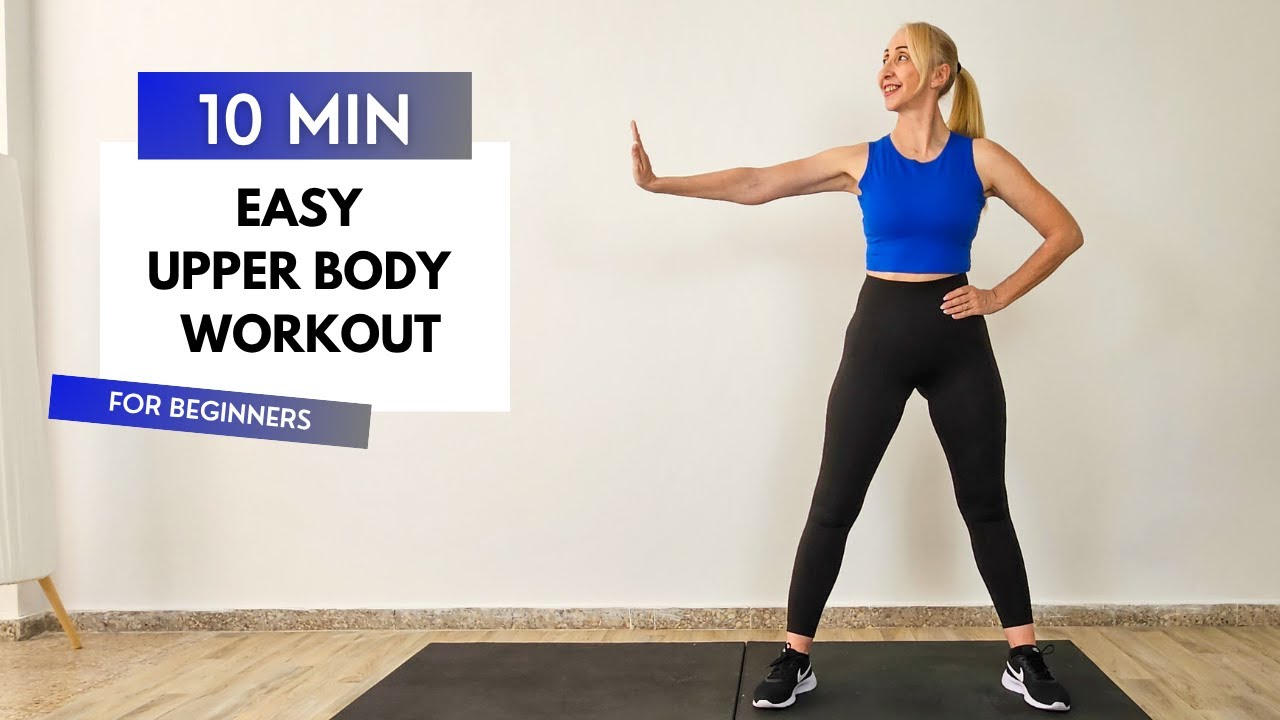 10 Minutes Easy Upper Body Workout for Beginners | Arms, Chest ...