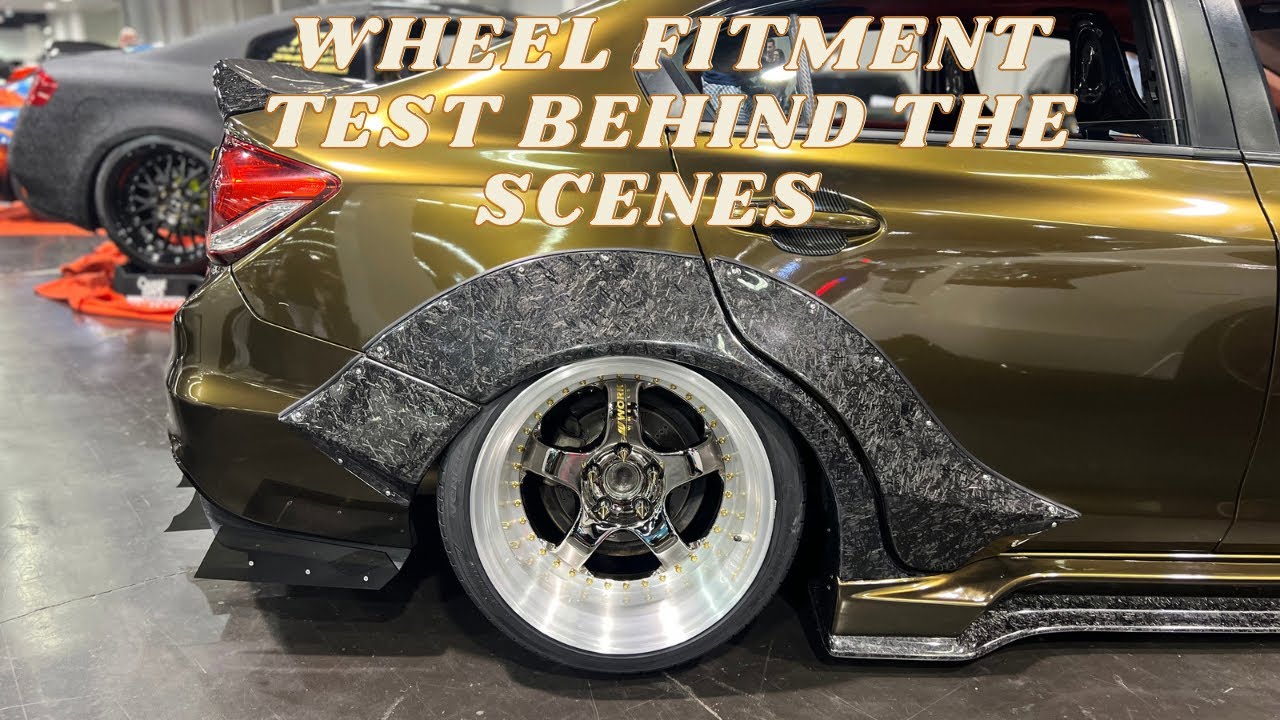 A closer look on test fitting my new wheels on my 9th gen civic Si ...