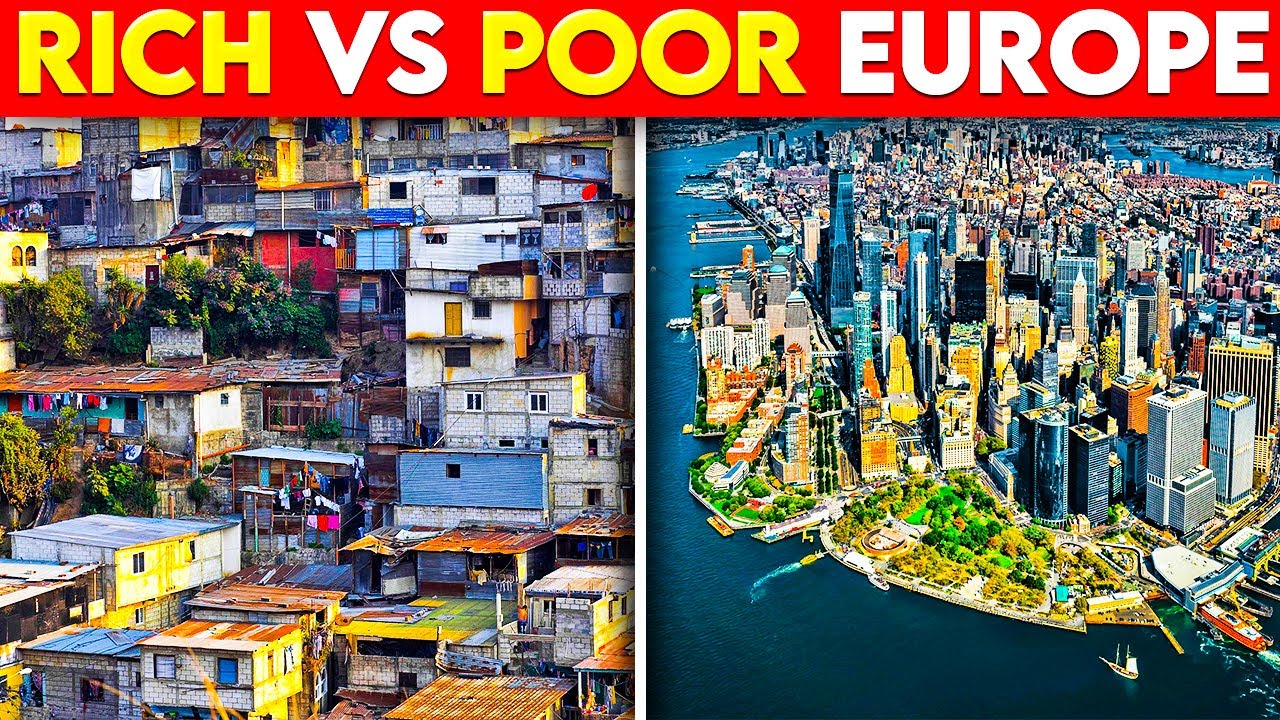 BIG Contrasts: Europe's Wealthiest VS Poorest Nations (GDP) - YouTube