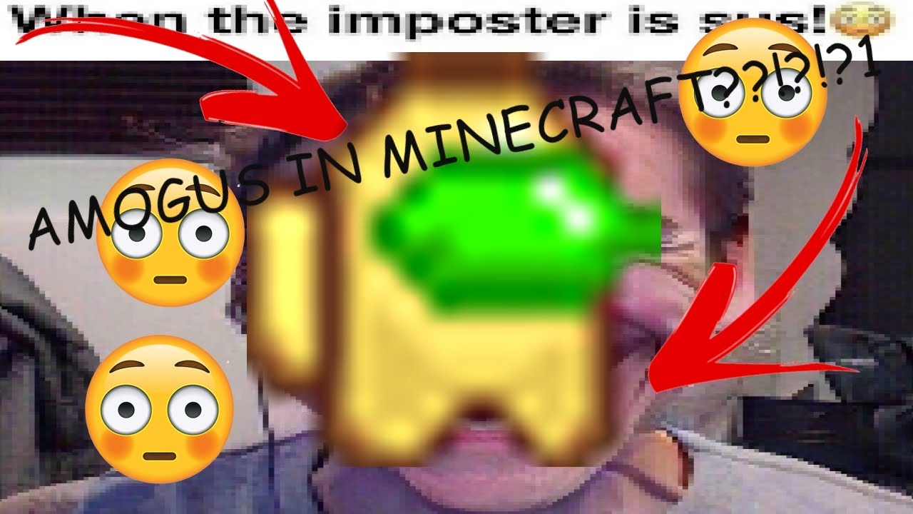 AMOGUS REFERENCE IN MINECRAFT??!?11??! - YouTube