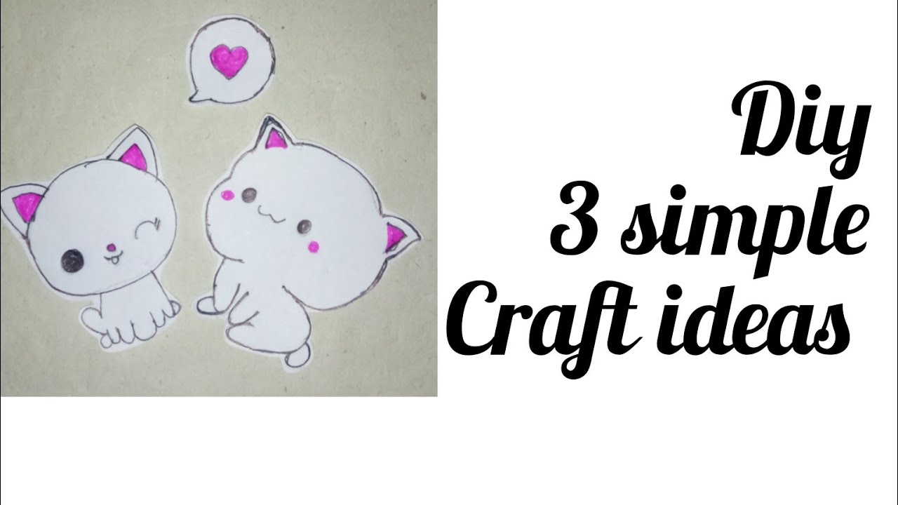 diy, 3ideas, simple crafts, cute ideas, - YouTube