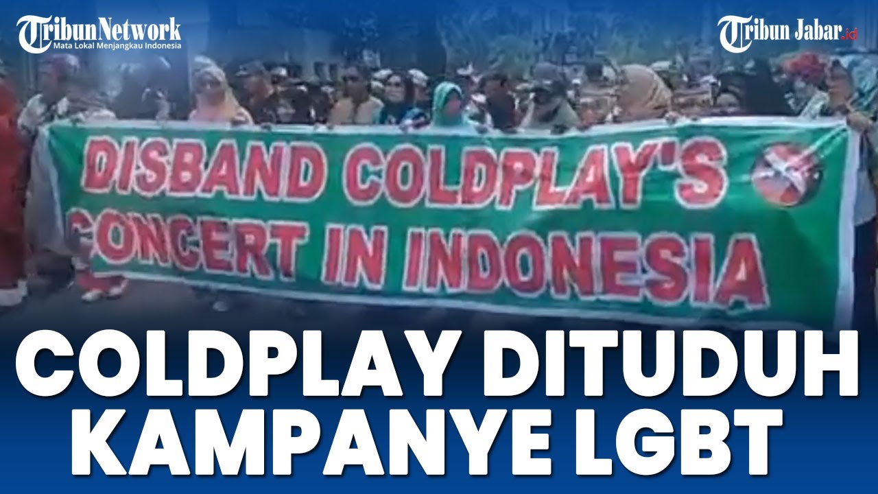 BREAKING NEWS! Massa Demo Tolak Konser Coldplay di Dekat Venue, Tuduh ...