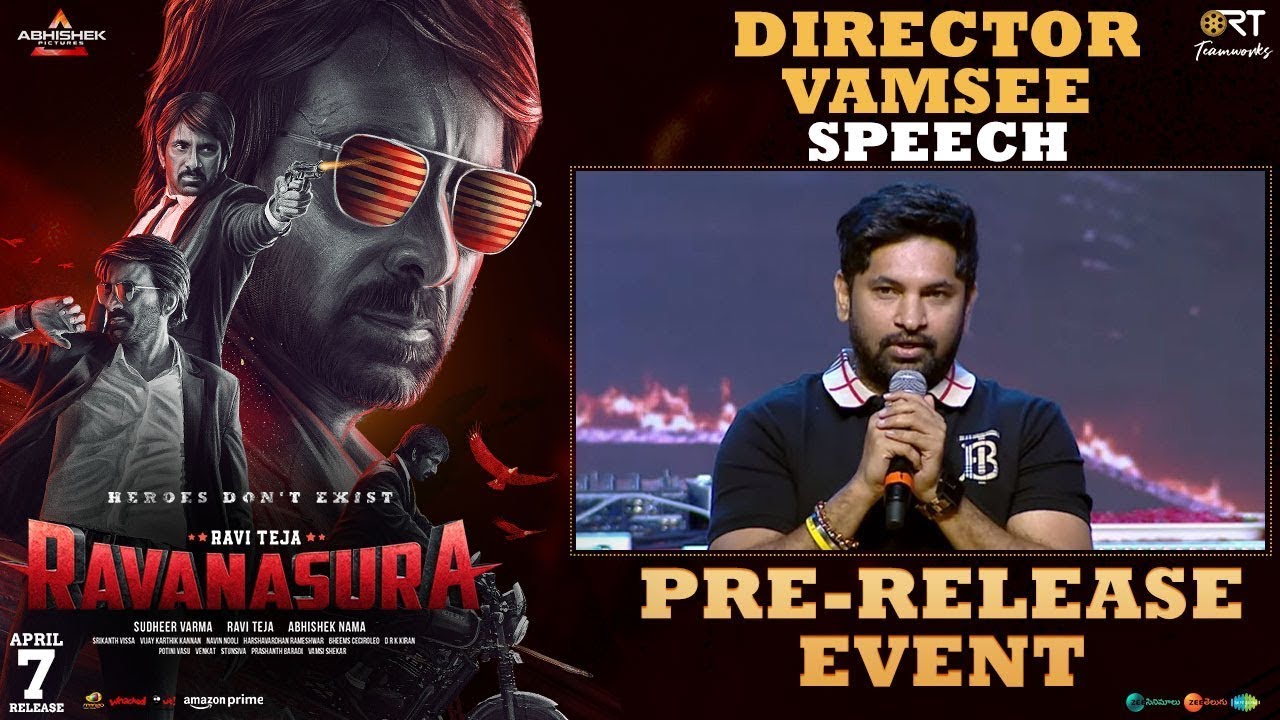 Director Vamsee Speech _ Ravanasura Pre- P News - YouTube