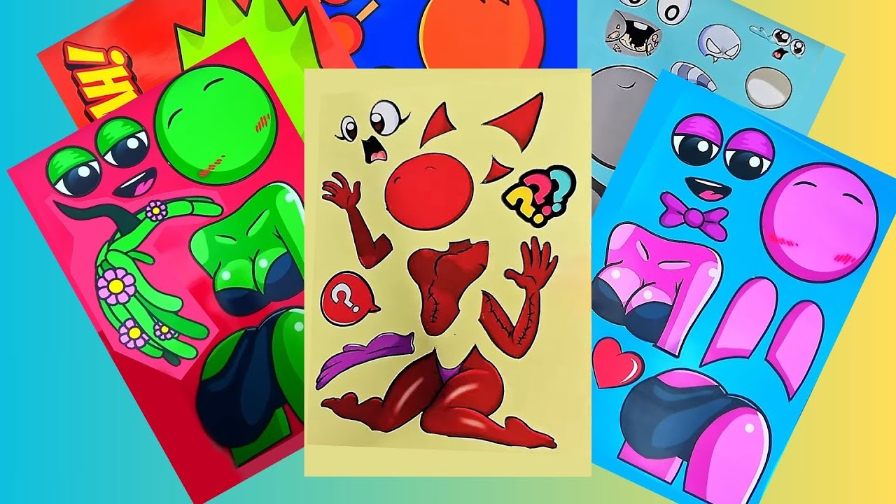 Jack Paper Sticker Book | Incredibox Sprunki Sinner Edition NEW SUS MOD ...