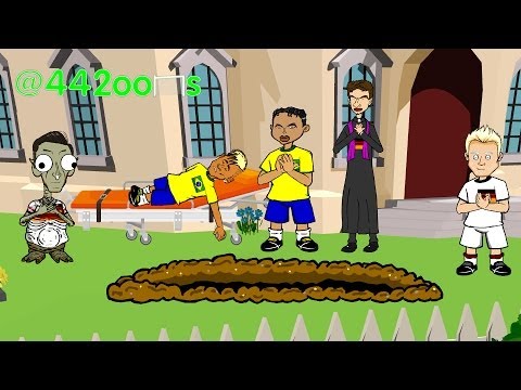 🇧🇷BRAZIL vs GERMANY 1-7🇩🇪 Highlights Goals (World Cup 2014 Semi-Final Cartoon 8.7.14)