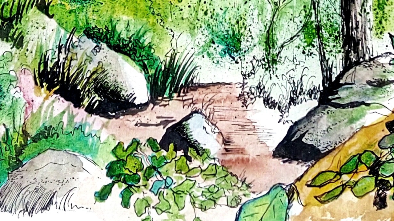 Learn to draw Texture and Contrast with Pen and Inks - Part 2 ...