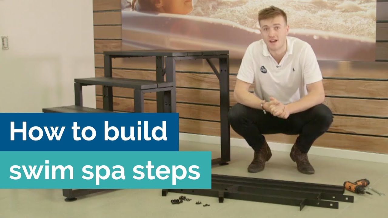 How to assemble 4-tier steps for a swim spa - YouTube