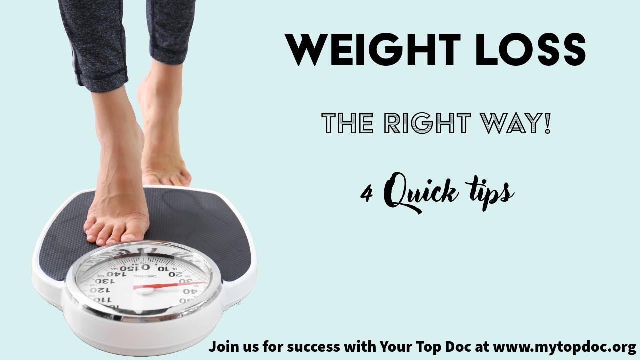 Lose Weight the Right Way! - YouTube