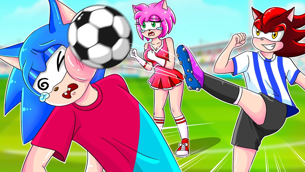 Soccer Match Between Shadow And Sonic | Sonic The Hedgehog 2 Animation ...