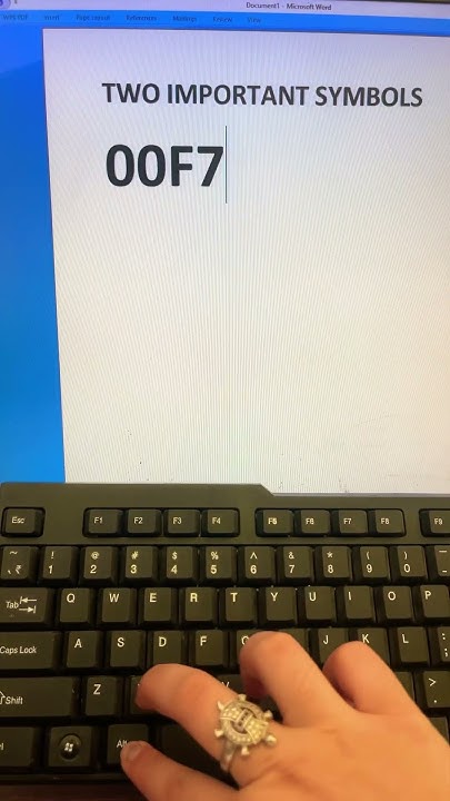 Two important symbol ! #asmr #windows #symbols #tricks #gaming #keyboard #msword_computer # ...