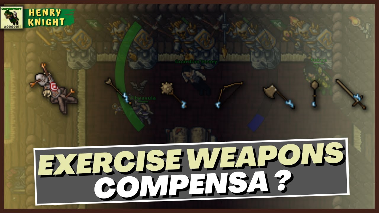 TIBIA: VALE A PENA TREINAR SKILLS COM EXERCISE WEAPONS? - YouTube
