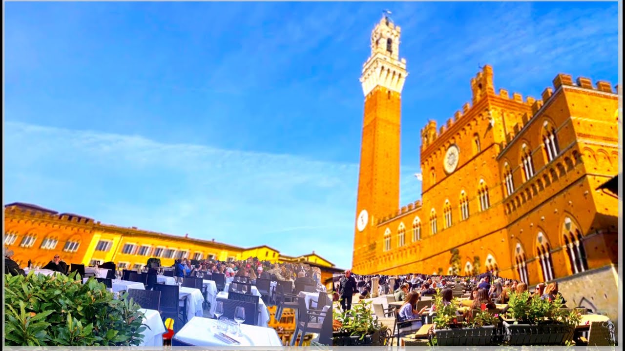 Italy Siena 4K義大利名城錫耶納 有座高塔叫 吃貨塔 塔下是美食世界 - YouTube