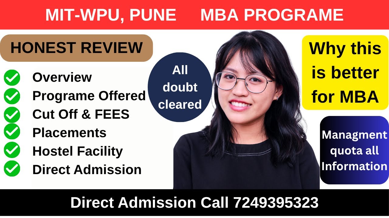 MITWPU Pune MBA direct admission | Review 2025, Fees, Placements ...