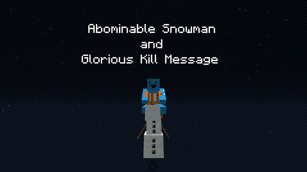 Glorios Kill Message and Abominable Snowman Victory - YouTube