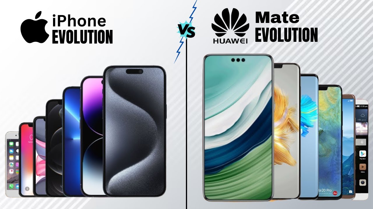Apple iPhone vs Huawei Mate Series Evolution - YouTube