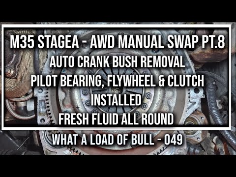 Nissan M35 Stagea - AWD Manual Swap Pt. 8 (WALOB 049) - YouTube
