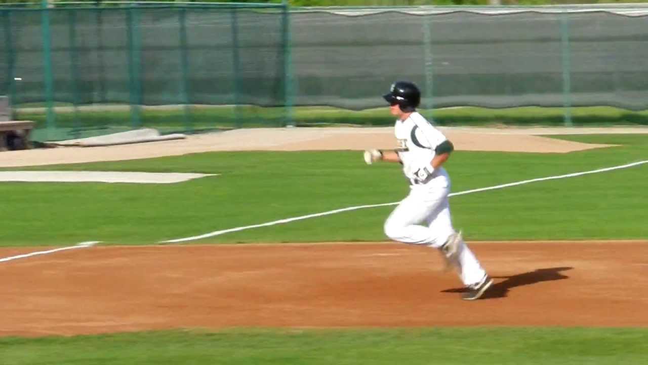 Wright State's Tristan Moore hits rocket to centerfield - YouTube