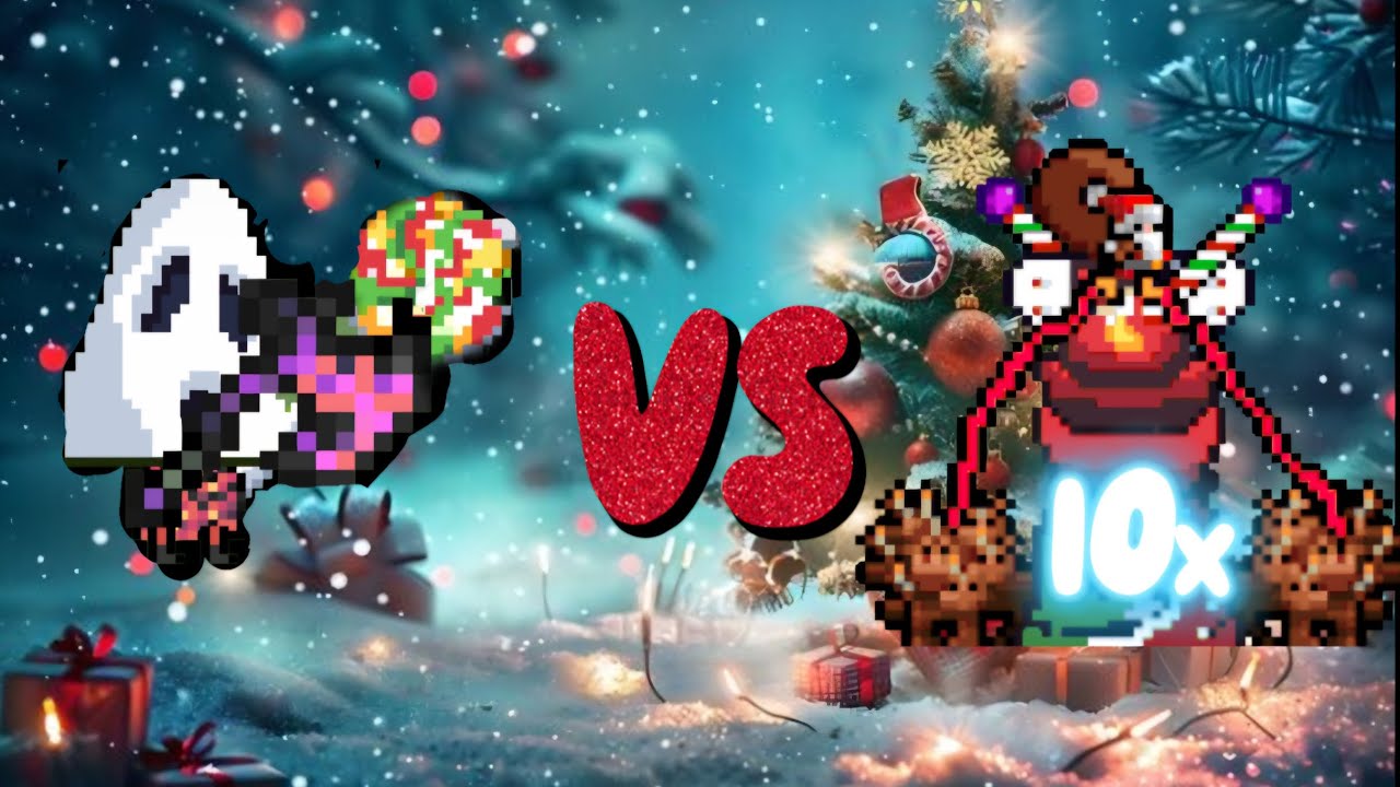 Killing 10 Evil Santas in Pixel survival2 (op loot) - YouTube