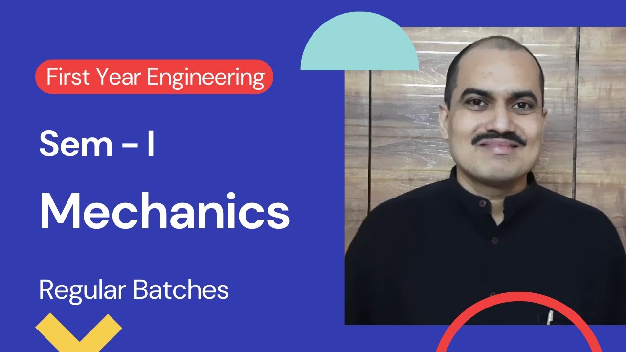 FE (Sem - I) Mechanics Subject. Regular Batches @ Vidyalankar - YouTube