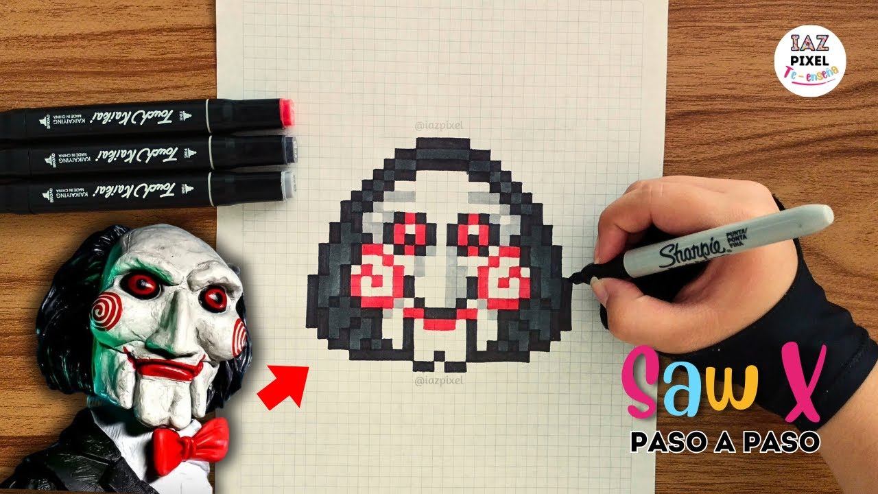 Como pintar a SAW en PIXEL ART – Tutorial paso a paso #pixelart #saw # ...
