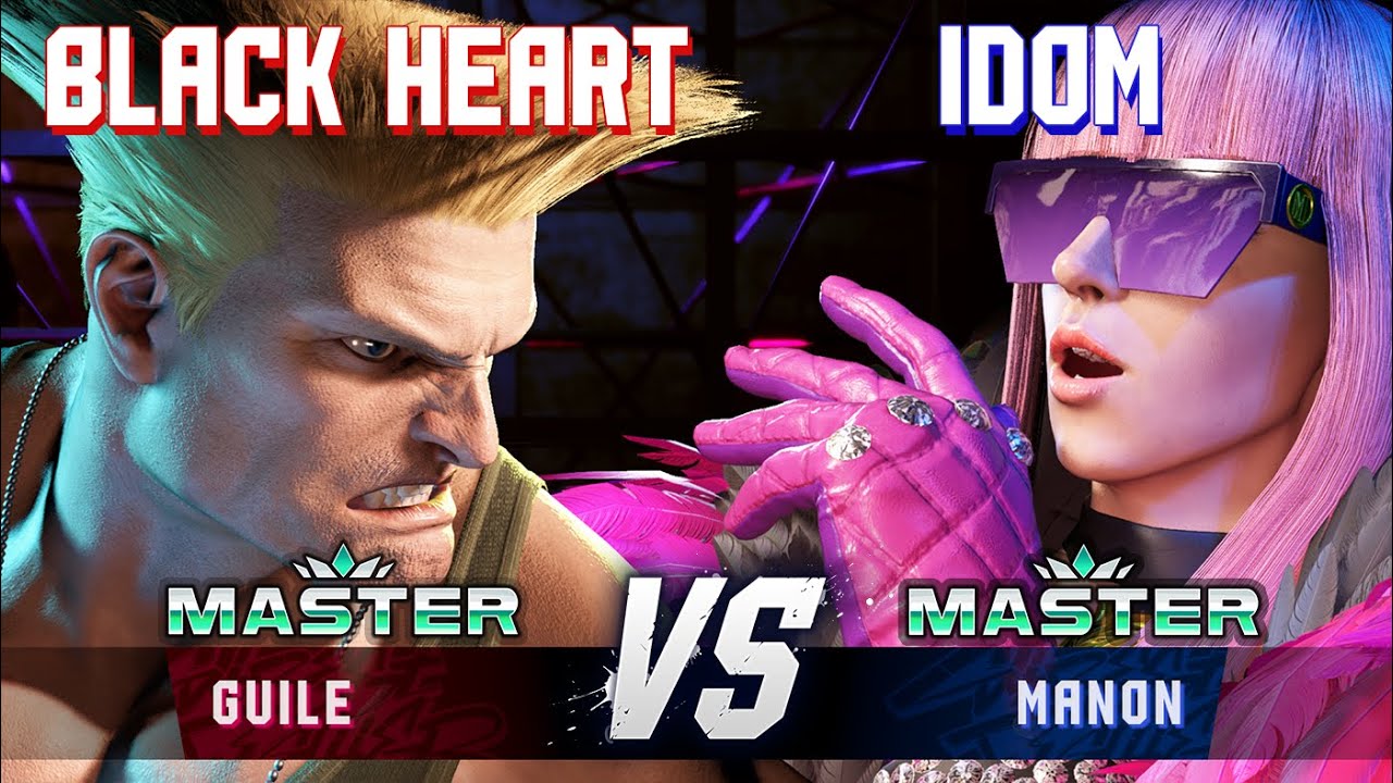 SF6 BLACK HEART (Guile) vs IDOM (Manon) Ranked Matches High Level ...