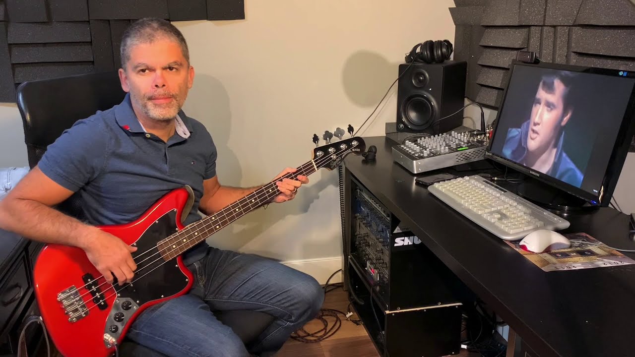 Elvis Presley Blue Christmas Bass Cover - YouTube