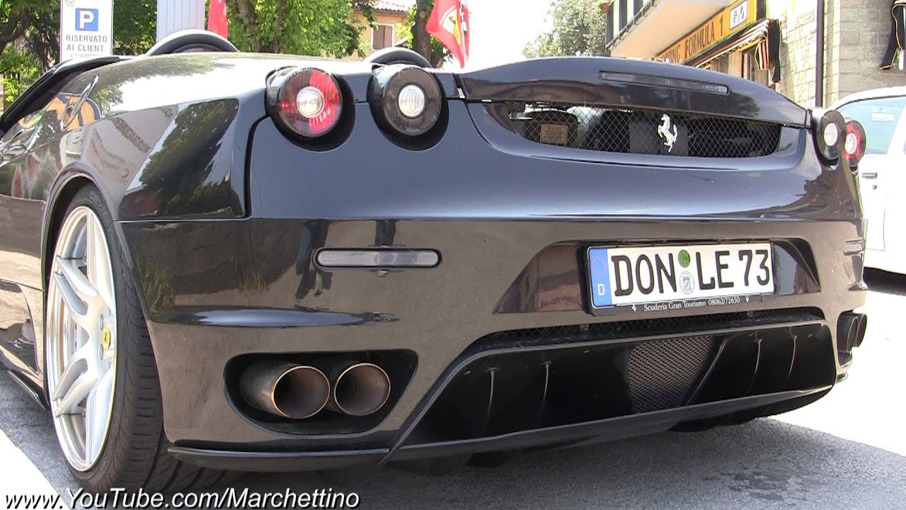 Ferrari F430 Spider Supersport Novitec Rosso - Rev and Accelerate - YouTube