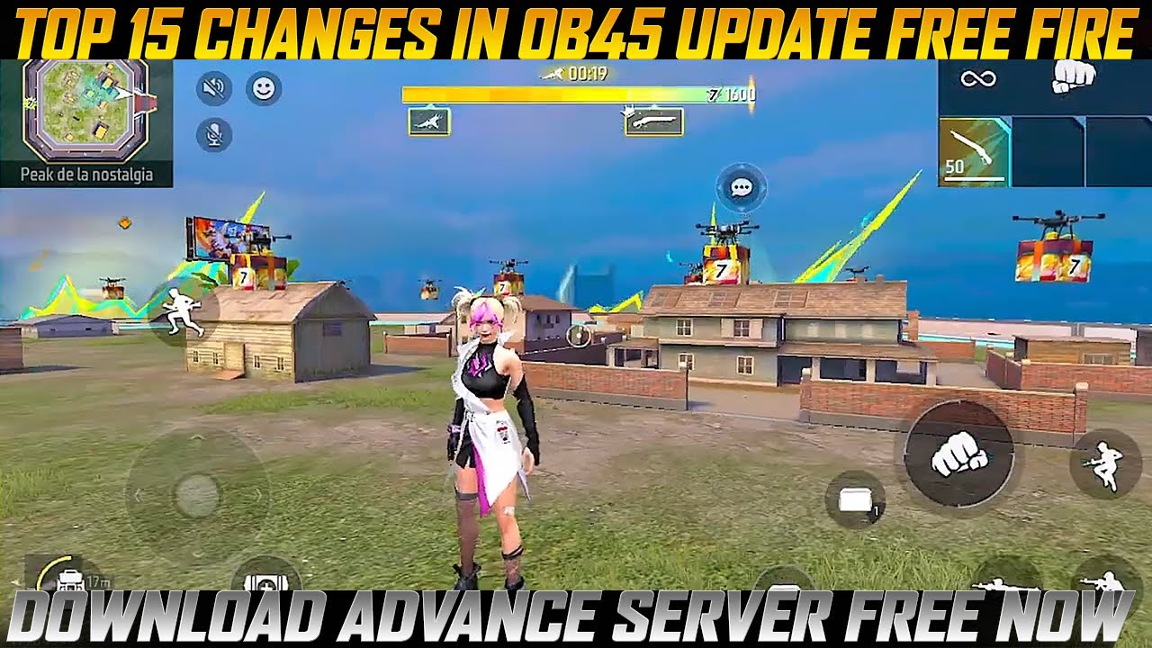 Top 15 Changes In OB45 Update Free Fire Advance Server Download | Free ...