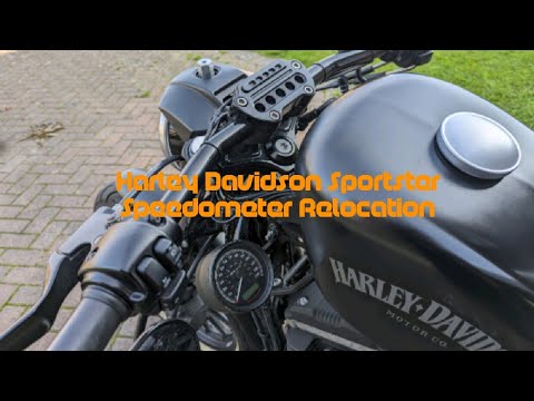 Harley Davidson Sportster Speedometer Relocation - YouTube