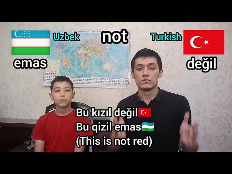 Türkçe ve Özbek dilleri arasındaki farklar Türkçe ve Özbekçe farklı kelimeler. Özbek dilini öğrenmek