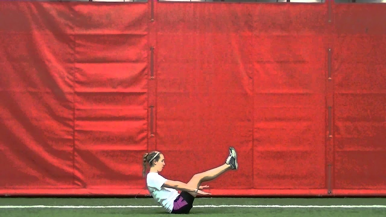 Strength - V Sit Hold Side View - YouTube