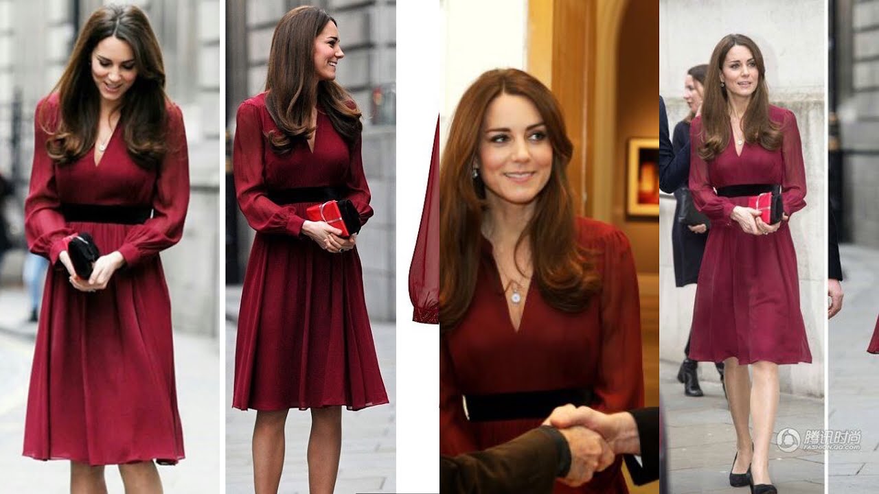 Princess Catherine Shone Red Dress to unveiled their first official ...