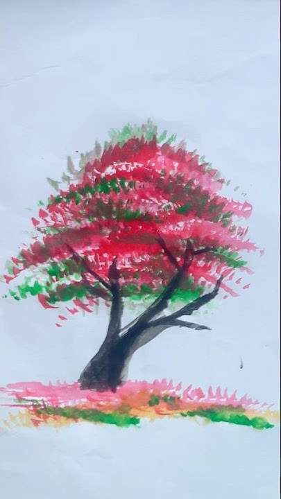 #art #artist_meem Autumn Tree Drawing | Spring Tree Drawing | Easy Art ...